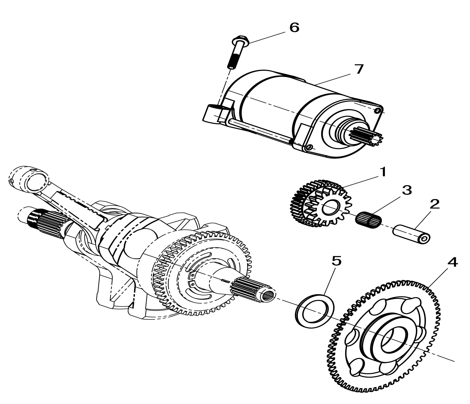 STARTER HD2070E16 — Hisun Parts Central