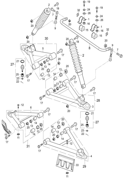 Front Suspension AX2170208 — Hisun Parts Central